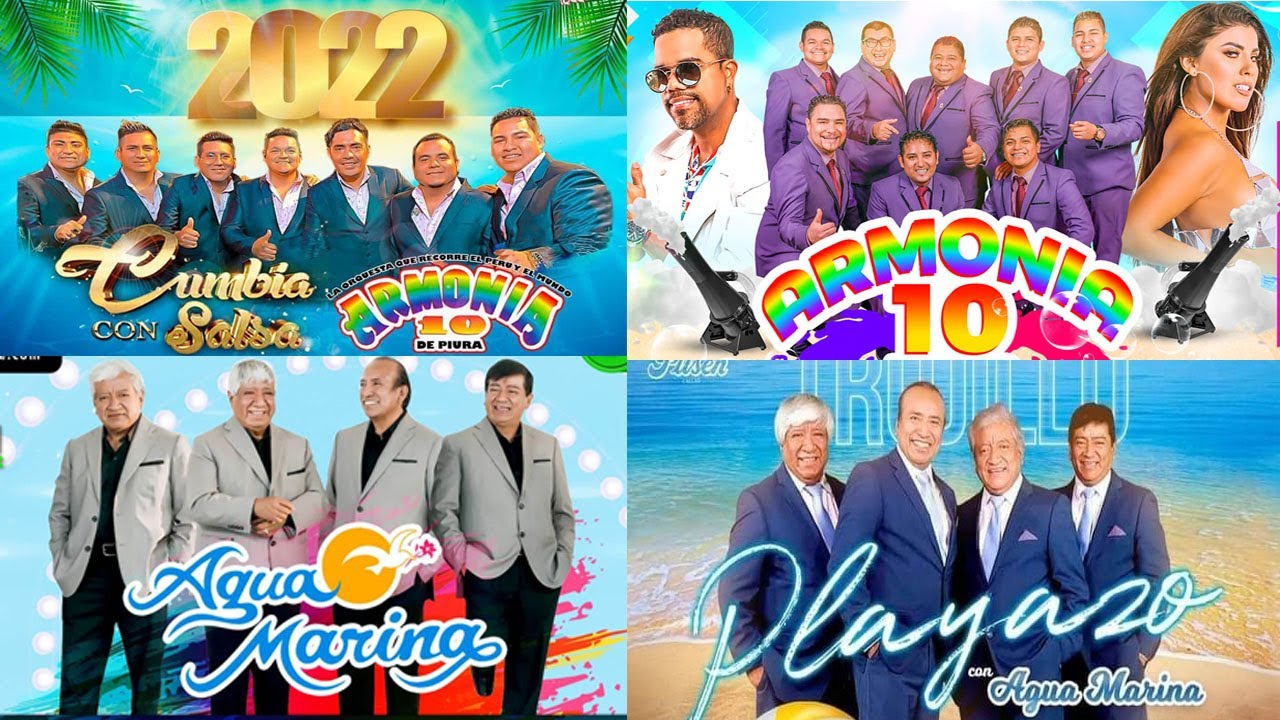 Mix Agua Marina vs Armonía 10 - MIX CUMBIA PERUANA - MIX VERANO 2022 ...