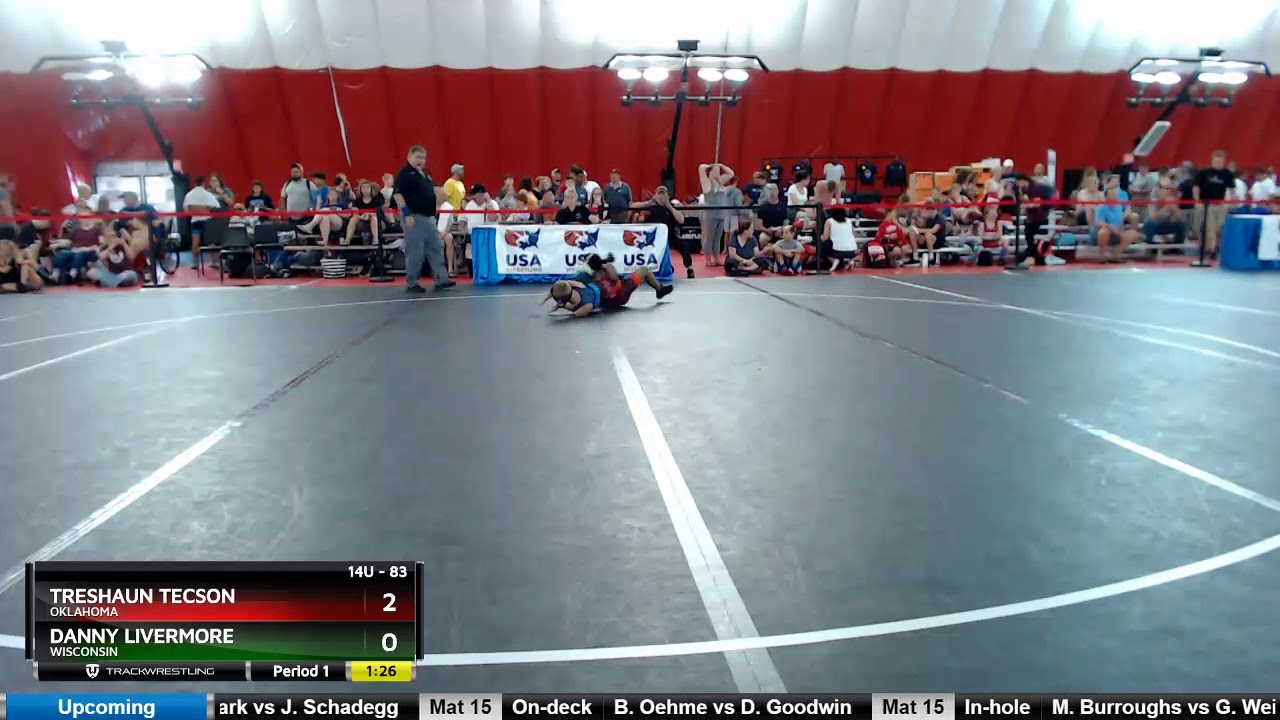 14U 83 Treshaun Tecson Oklahoma Vs Danny Livermore Wisconsin - YouTube