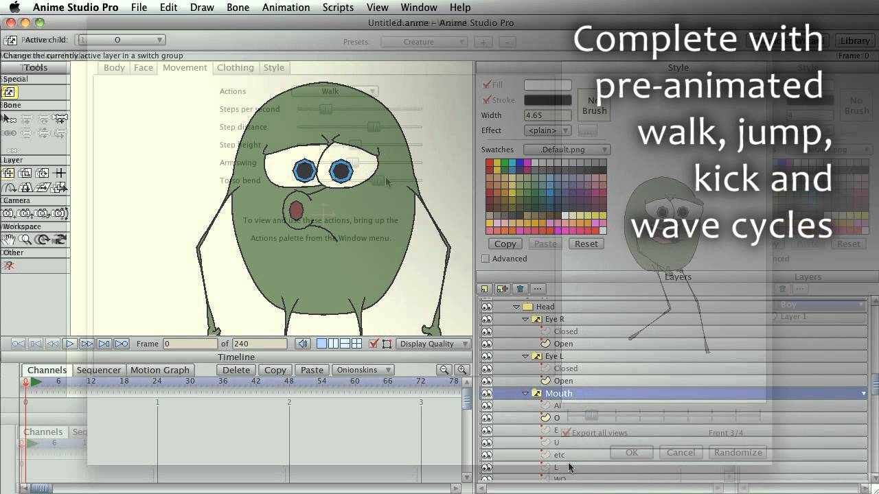 Anime Studio 8 Pro Feature: Character Wizard - YouTube