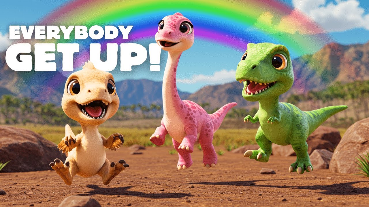 Everybody Get Up! Fun Preschool Action Song for Kids 🎶 | Energizing ...