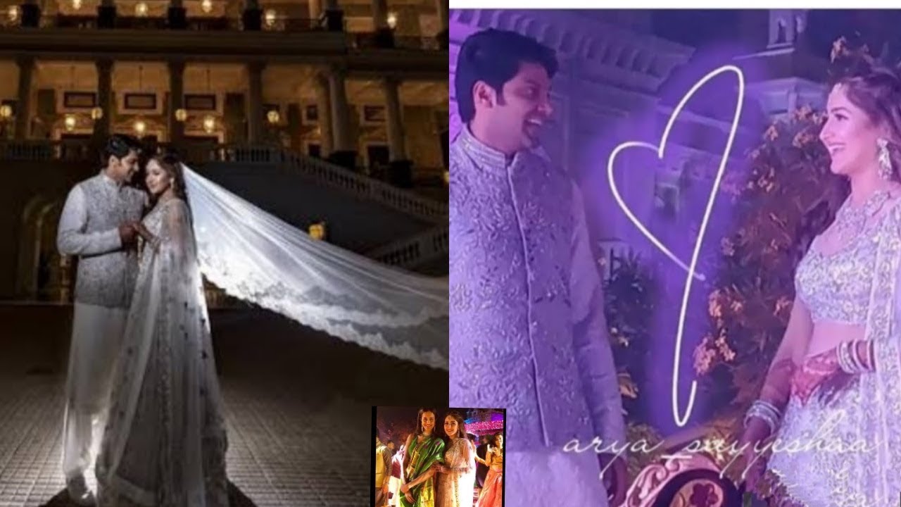 #Sayyesha dances at Sangeet Ceremony Arya Sayyesha Wedding II ...