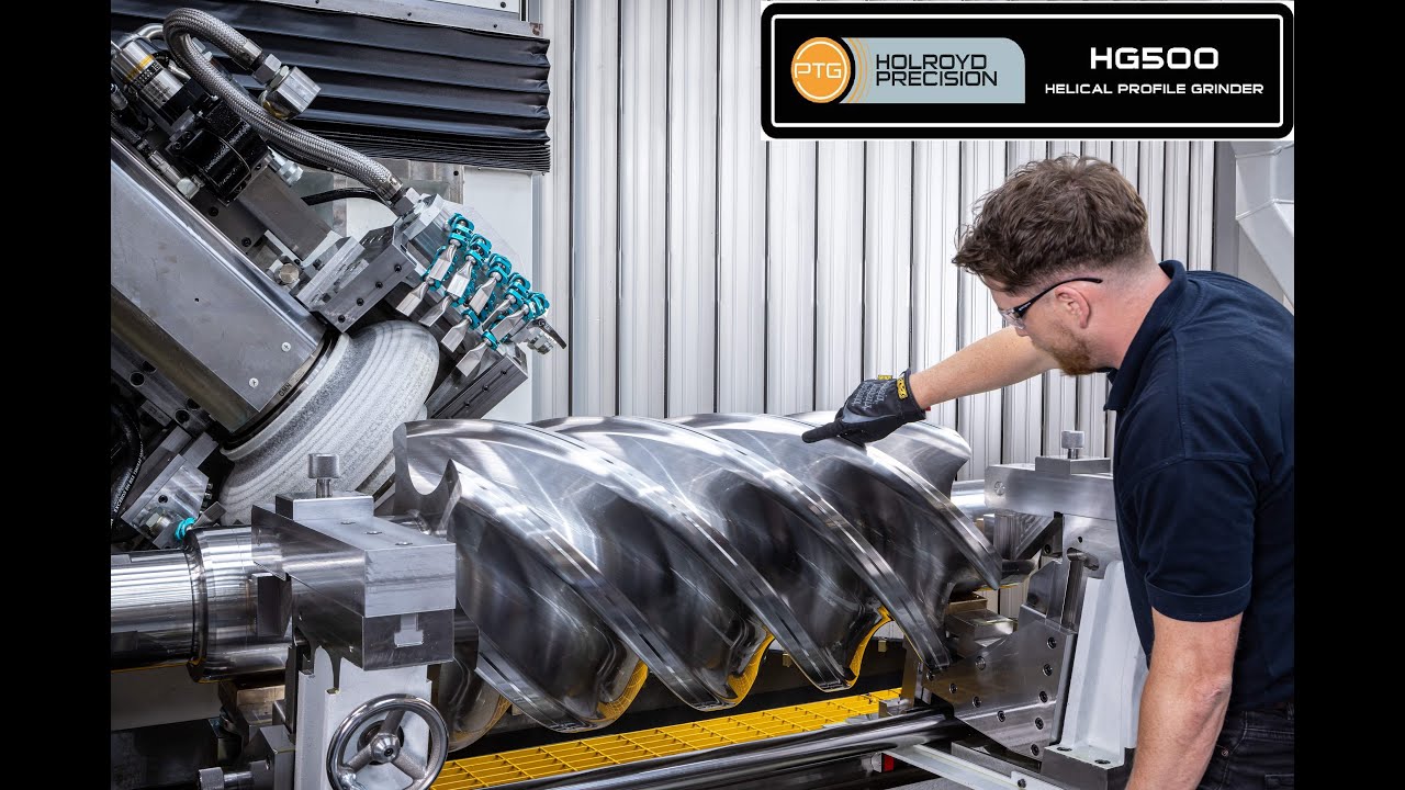 HOLROYD HG500 HELICAL PROFILE GRINDING MACHINE for compressor screws ...