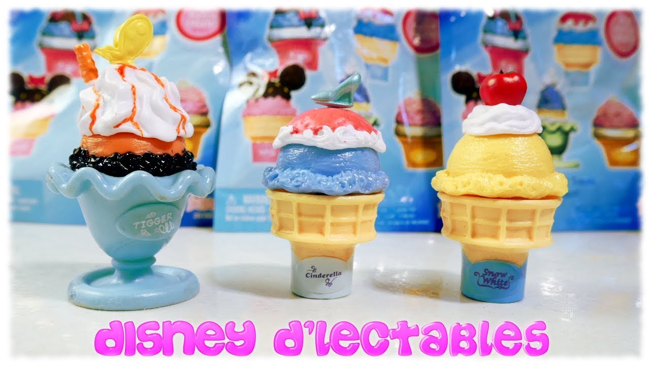 Disney d-Lectables cupcake toys - YouTube