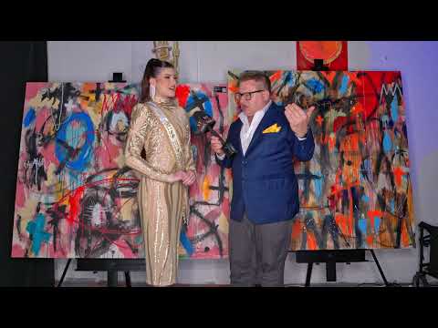 Model Valeria Miss Hispanic 2025 interviewed  @artheartsfashion Art Basel