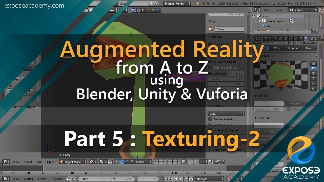 Augmented Reality from A to Z using Blender, Unity and Vuforia | part 5 ...
