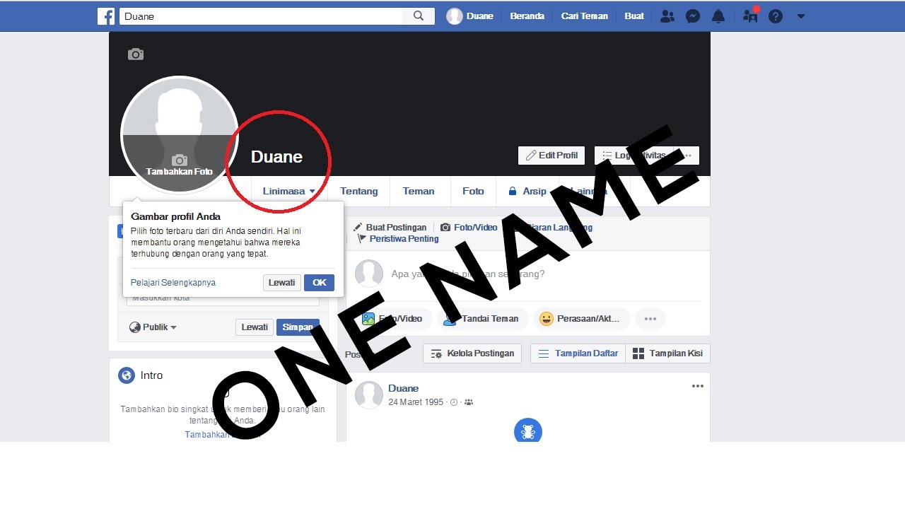HOW TO HAVE A SINGLE NAME ON FACEBOOK (2020) EASY!! - YouTube