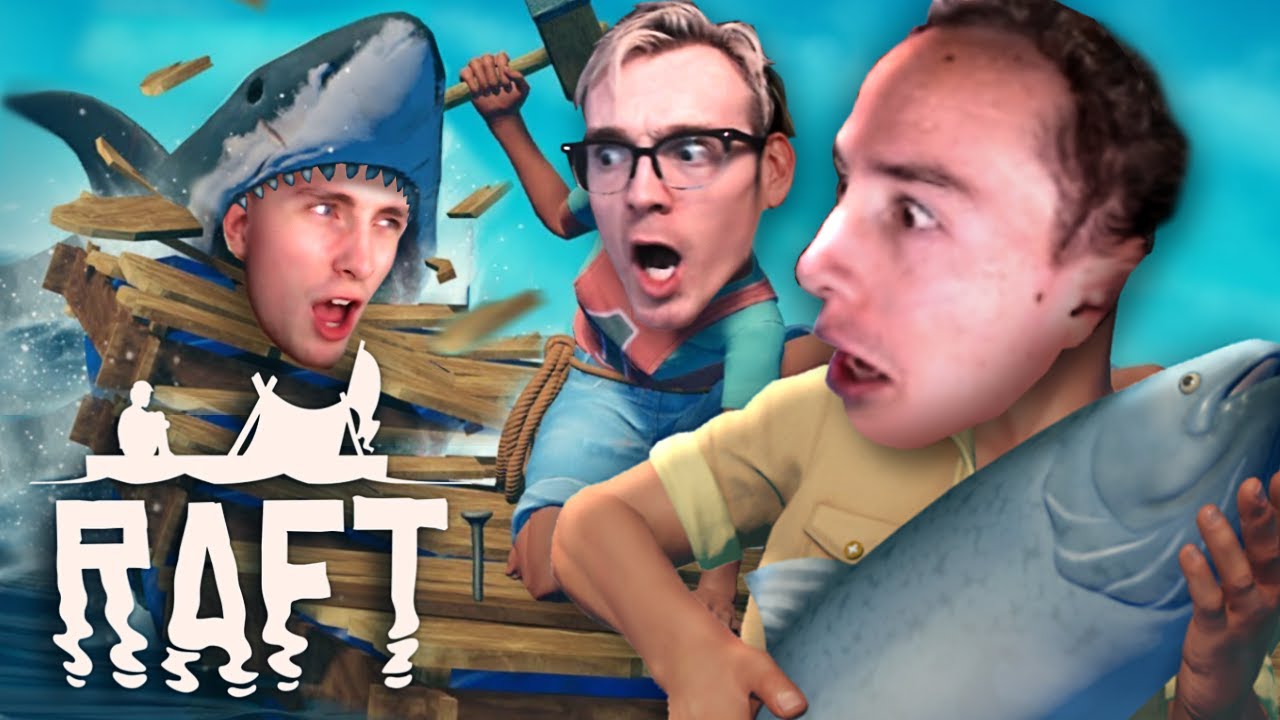 FIRST TIME PLAYING RAFT WITH JAWS AND BREN - YouTube