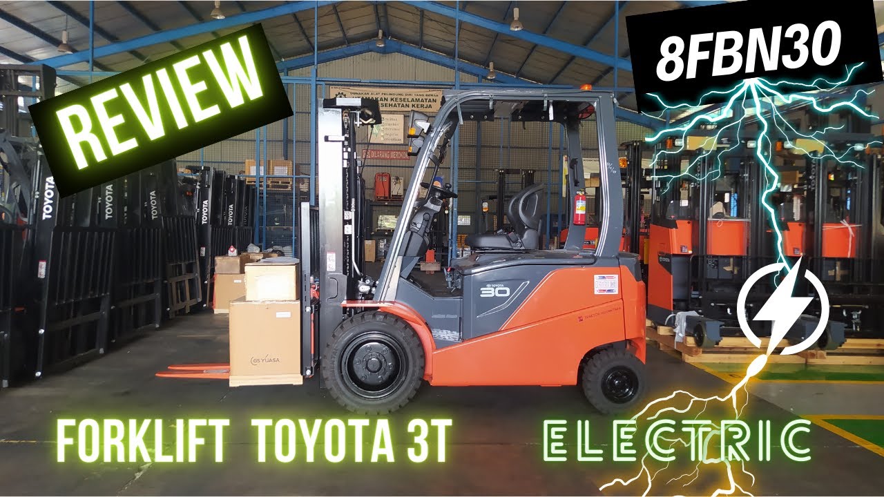 Review "Electric Forklift" 3T Toyota 8FBN30 - YouTube
