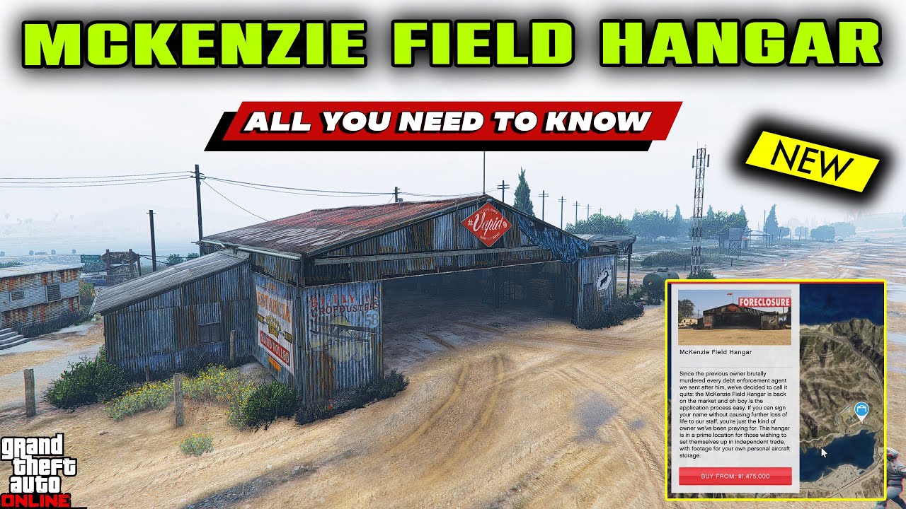 McKenzie Field Hangar NEW BUSINESS - All You Need To Know | GTA Online ...
