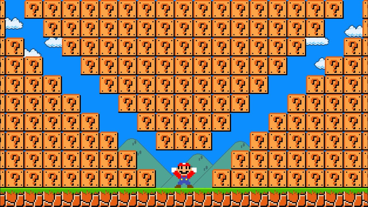 What If Mario Has 999 Item Blocks in Super Mario Bros.? - YouTube