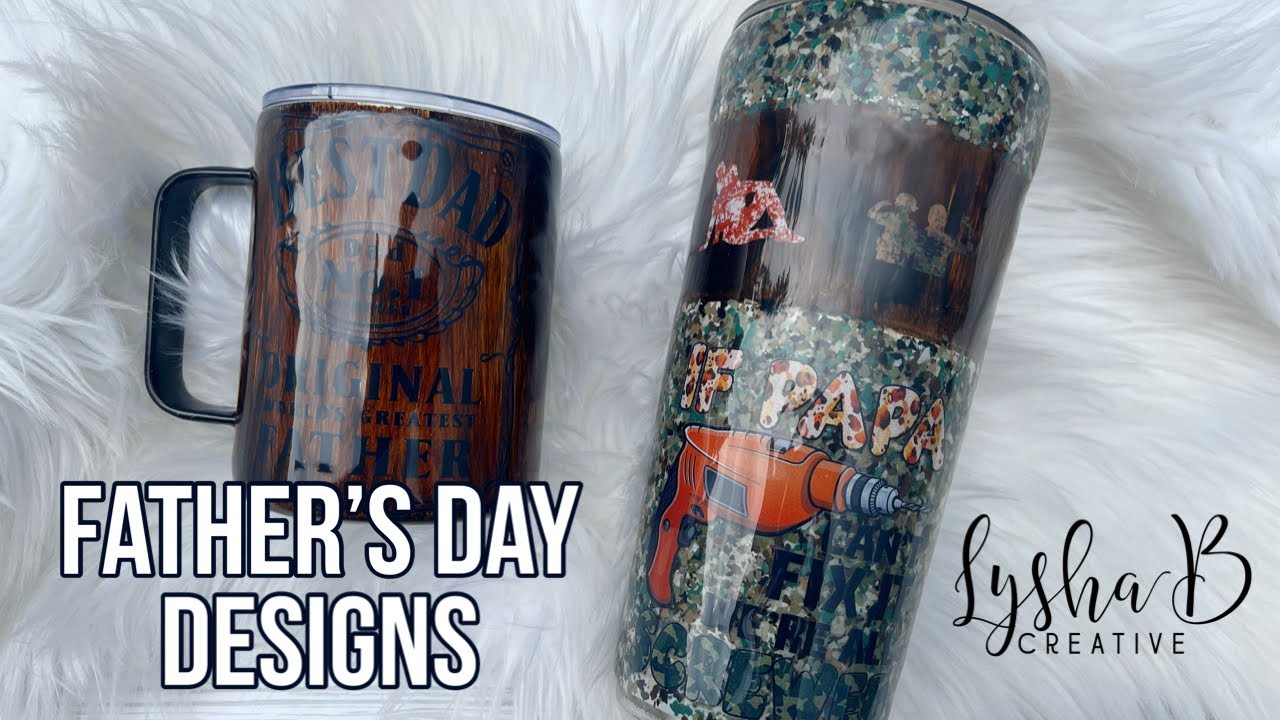 Father's Day Design, Man cups, Cups for Dad, Non glitter Epoxy tumblers ...