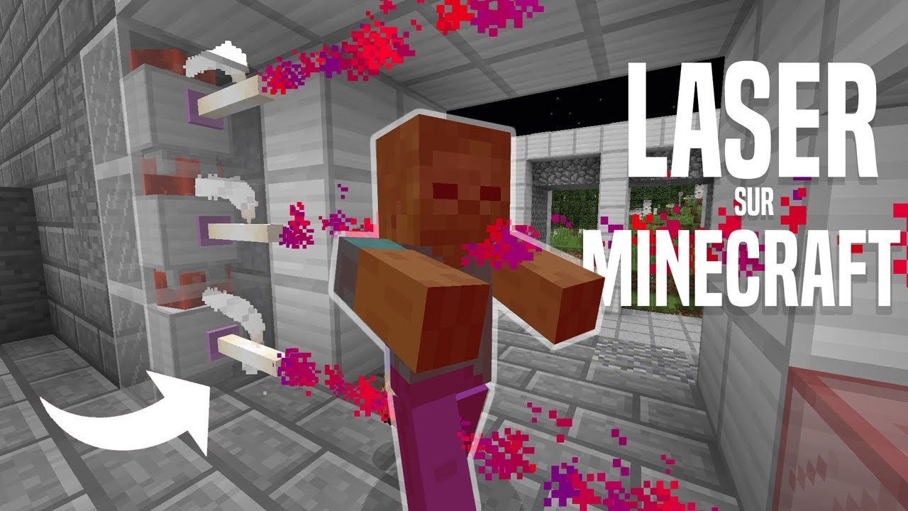 DES LASERS SUR MINECRAFT EN UN CLIC ! - YouTube