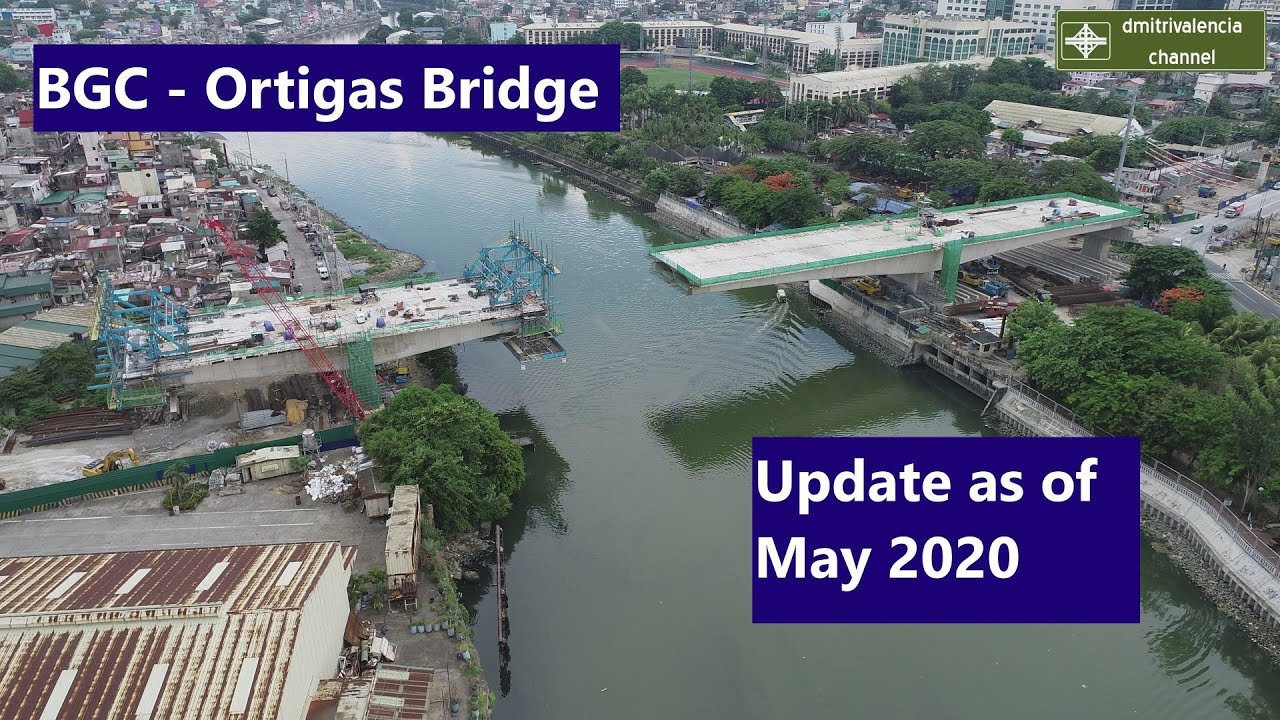 BGC - Ortigas Bridge update as of May 2020 - YouTube