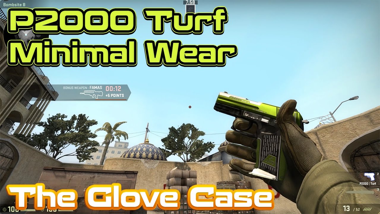 CS:GO P2000 Turf - Minimal Wear (The Glove Case) - YouTube