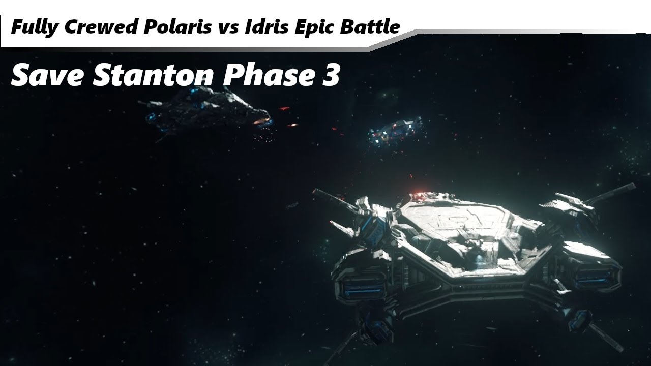 Star Citizen - Fully Crewed Polaris Capital Ship Vs Idris Fleet Epic ...