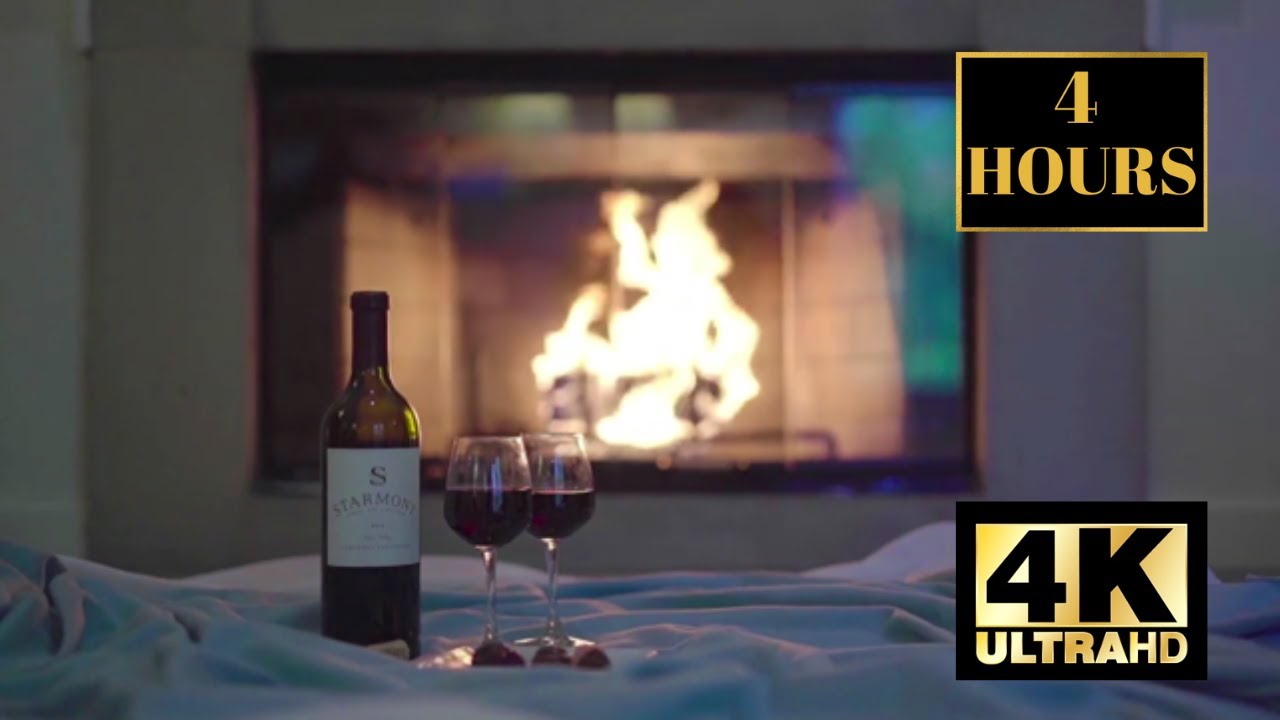 Relaxing Thanksgiving Fireplace Ambience With Fireplace Crackle ...