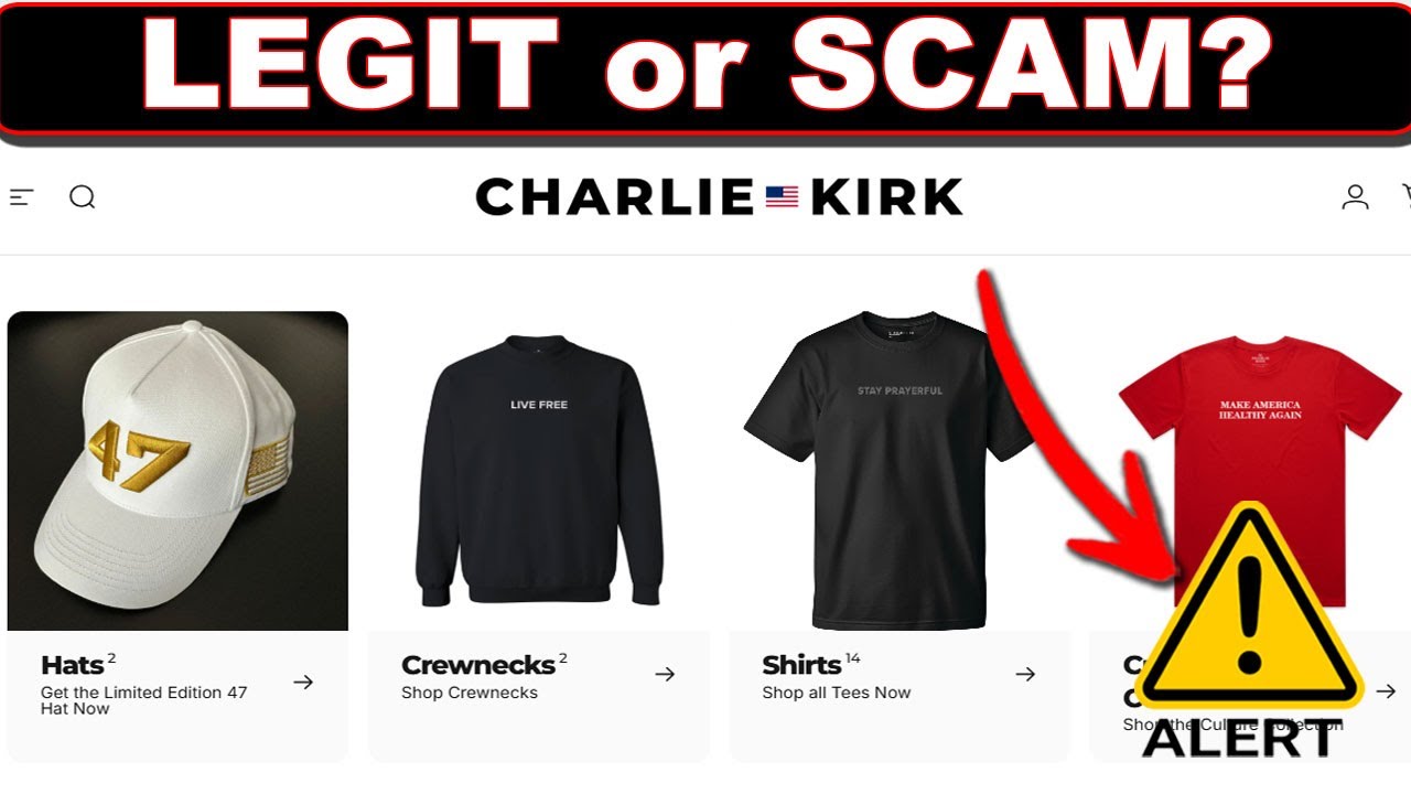 Charlie Kirk Store Review: Legit Store or Just Another Scam? - YouTube
