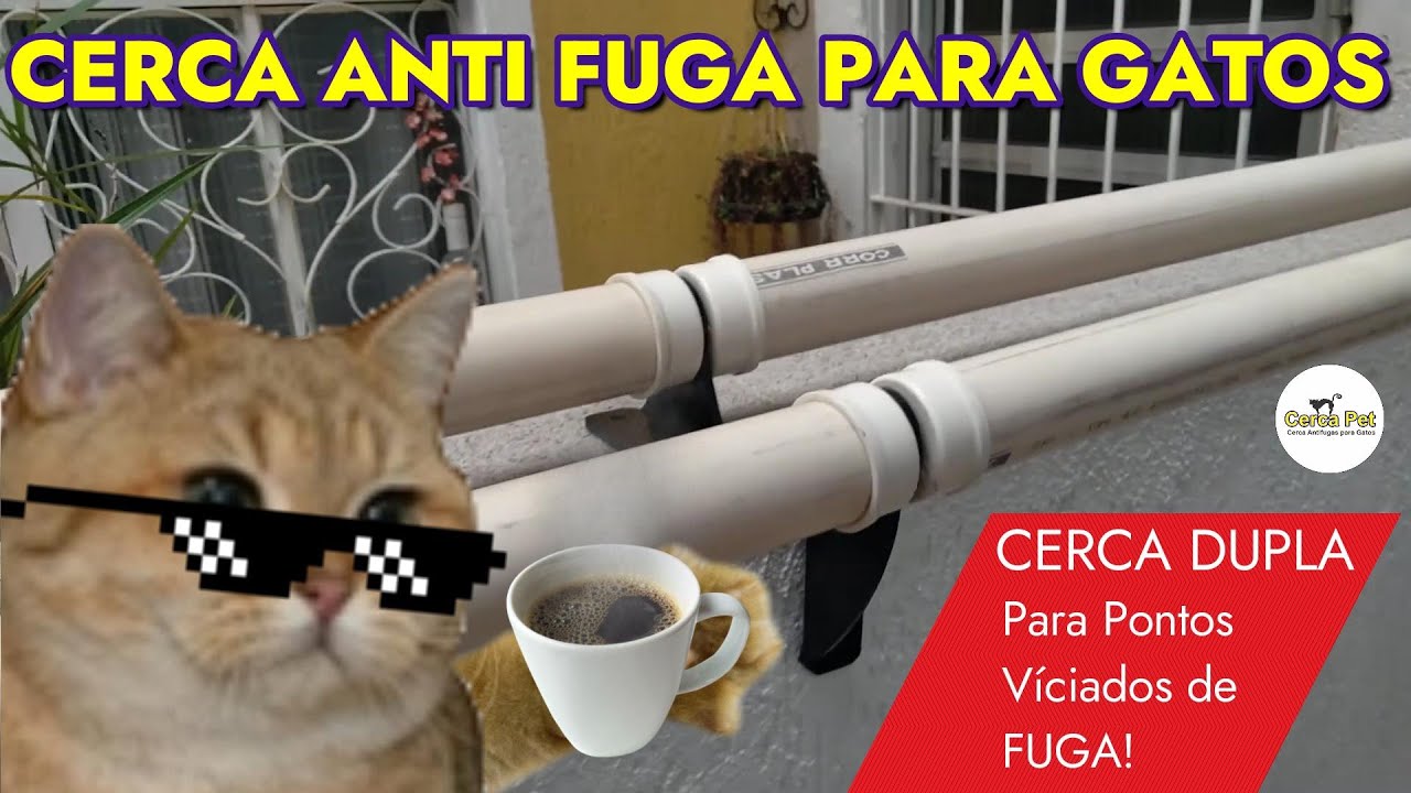 Cerca anti fuga para gatos dupla para pontos viciados de fuga, # ...