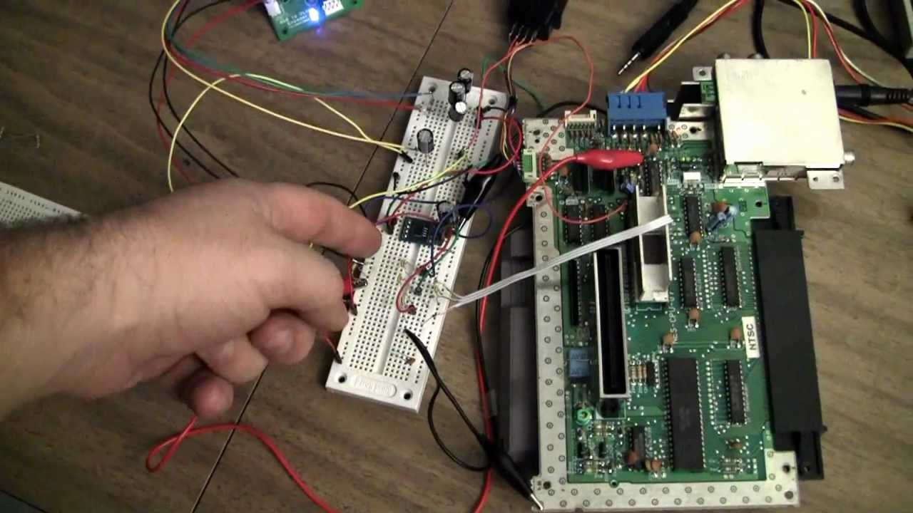 NES Nintendo - Component Video - PC10 PPU NCS2553 rgb amp LM1881 sync ...