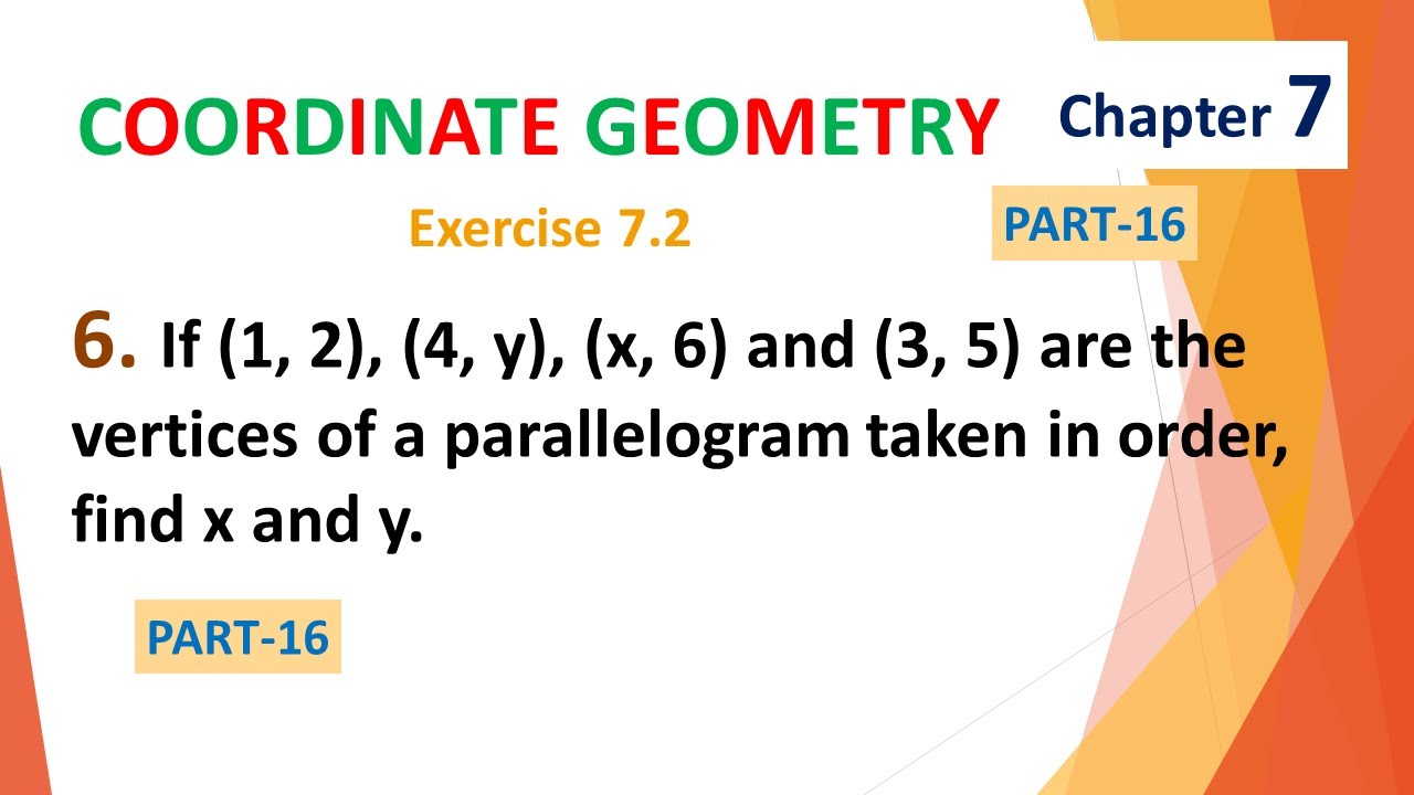 ex7 2,q6, CBSE board, Class 10th Chapter 7, Coordinate geometry ...
