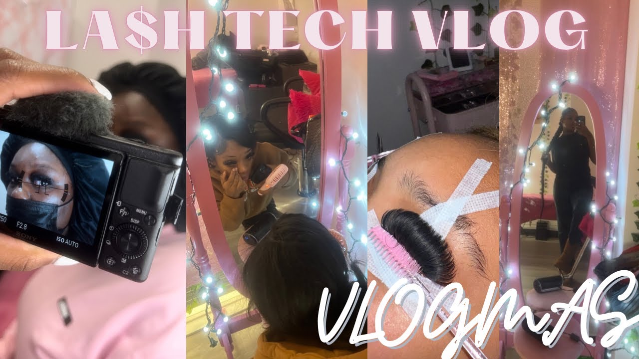 DAY IN THE LIFE OF A LASH TECH || TWAS THE NIGHT BEFORE CHRISTMAS🫣 6 ...