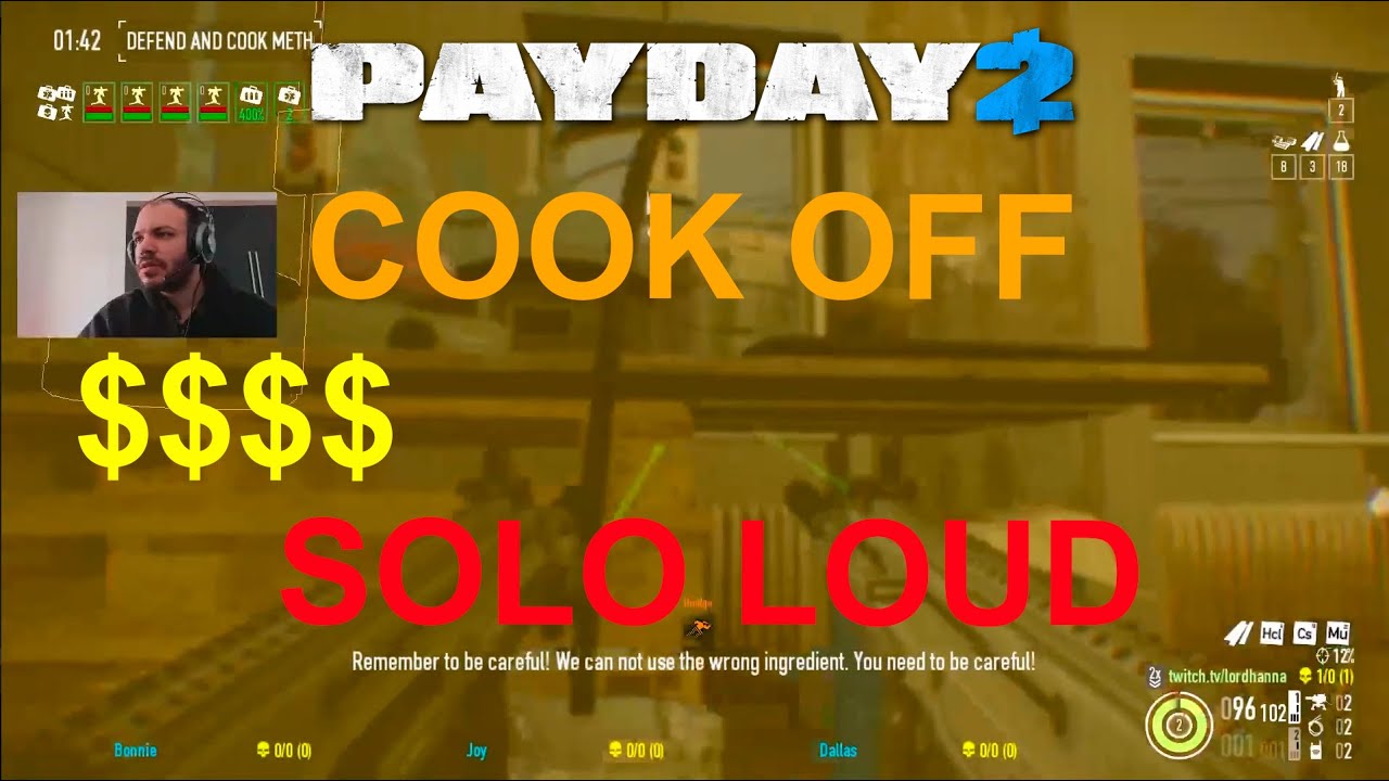 Payday 2 - #1: Cook Off - Solo Loud - DSOD - YouTube