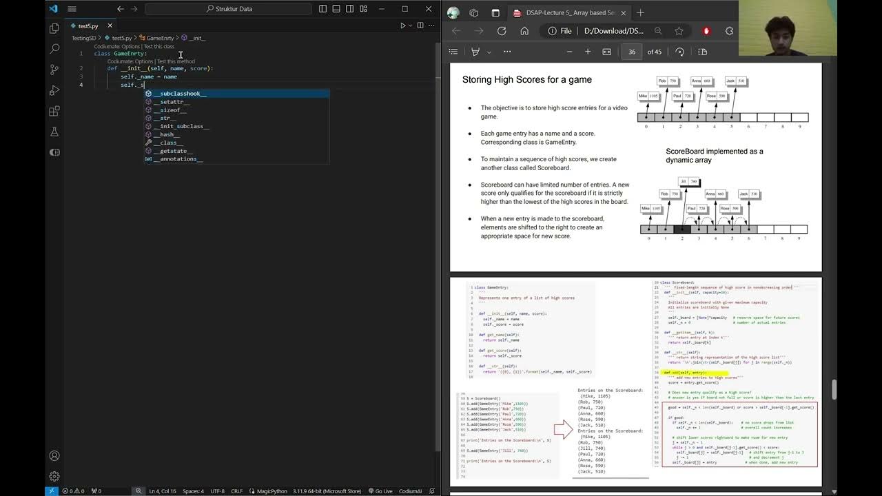Struktur Data 3 : Array-Based Sequences + Soal Kasus ScoreBoard - YouTube
