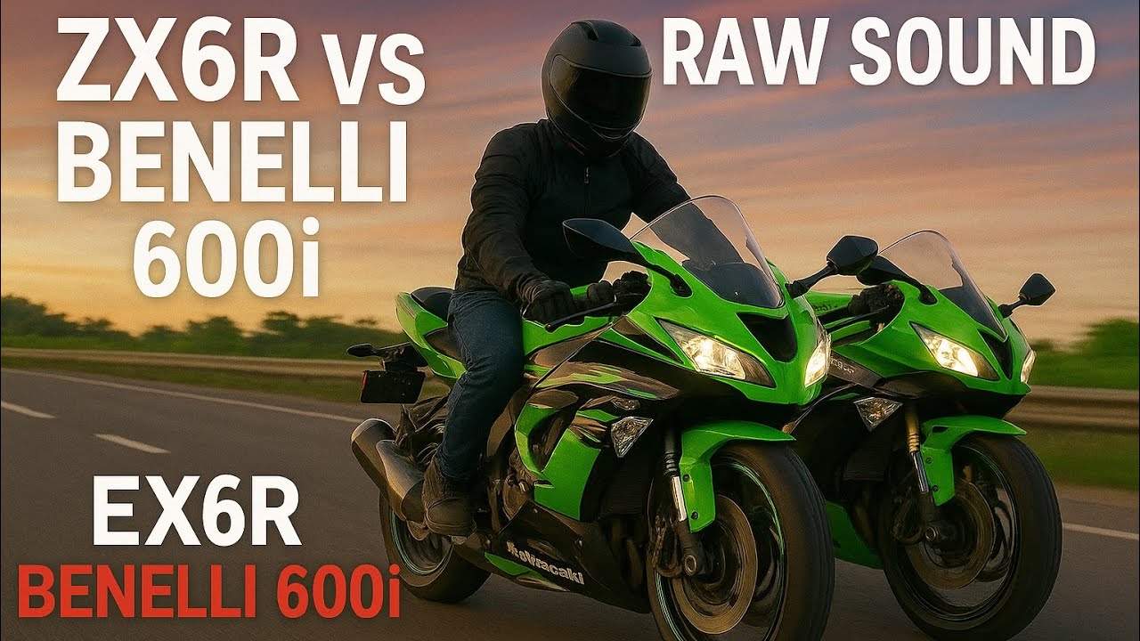 ZX6R vs Benelli 600i | Cold Start to Full Rev - YouTube