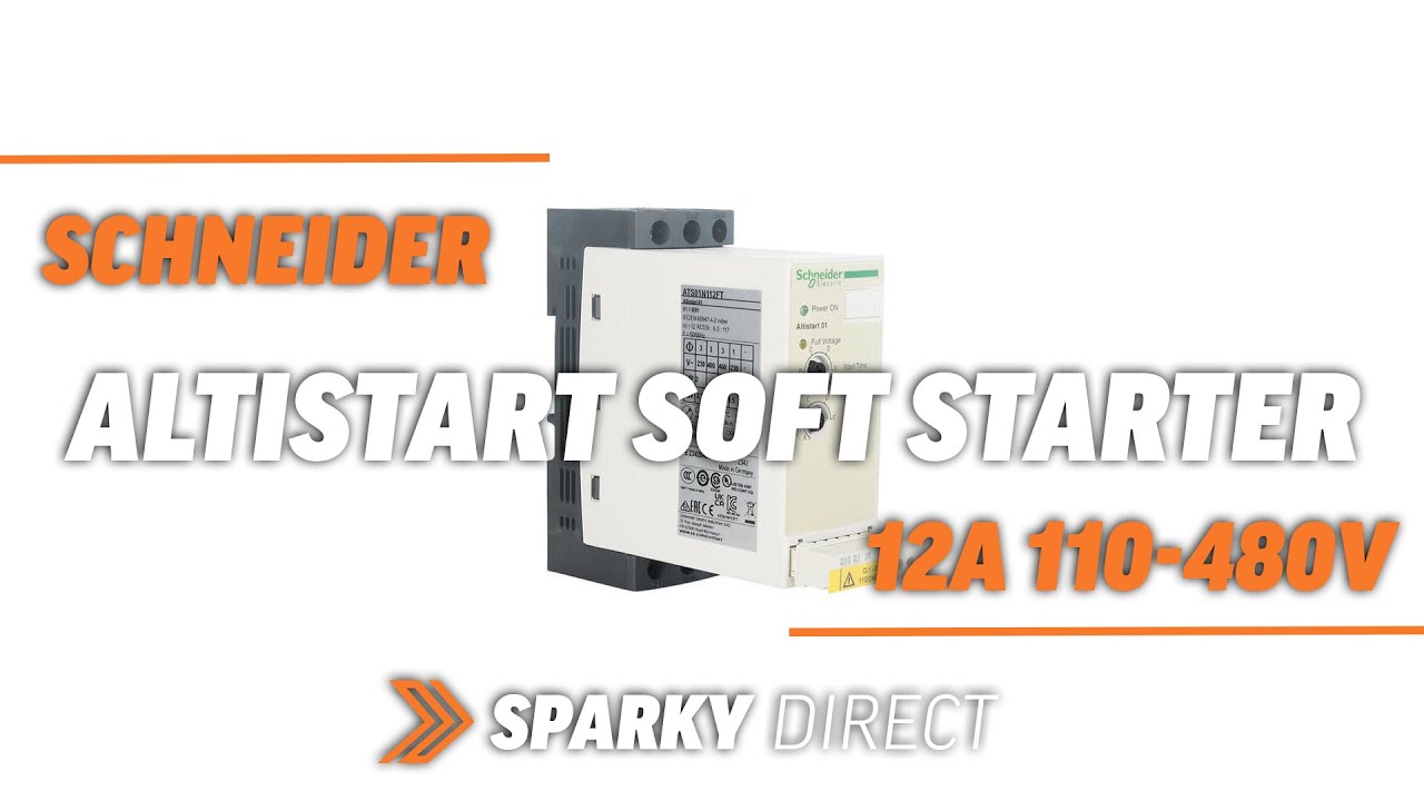 Schneider Electric ATS01N112FT | Altistart Soft Starter 12A 110-480V 1. ...
