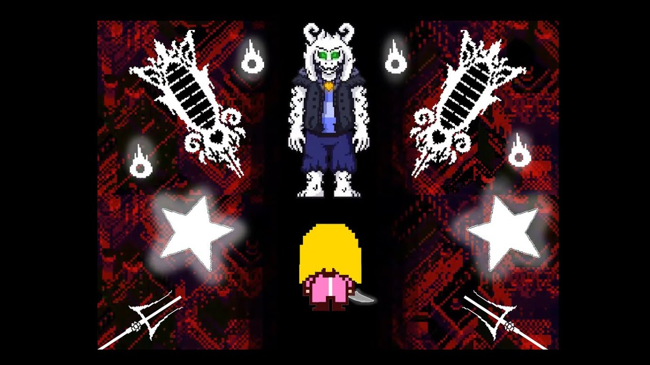 Storyswap Color Asriel Battle! (Undertale Fangme) - YouTube
