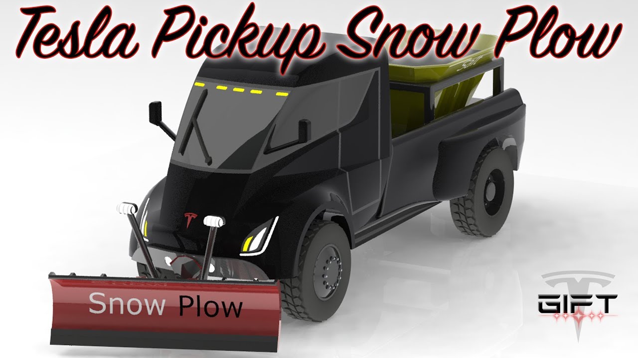 Tesla Pickup Concepts - Snow Plow - YouTube