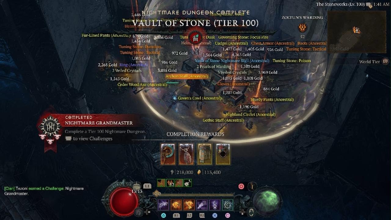 Fleshrender Druid NM Vault Tier 100 - Diablo 4 Season 3 - YouTube