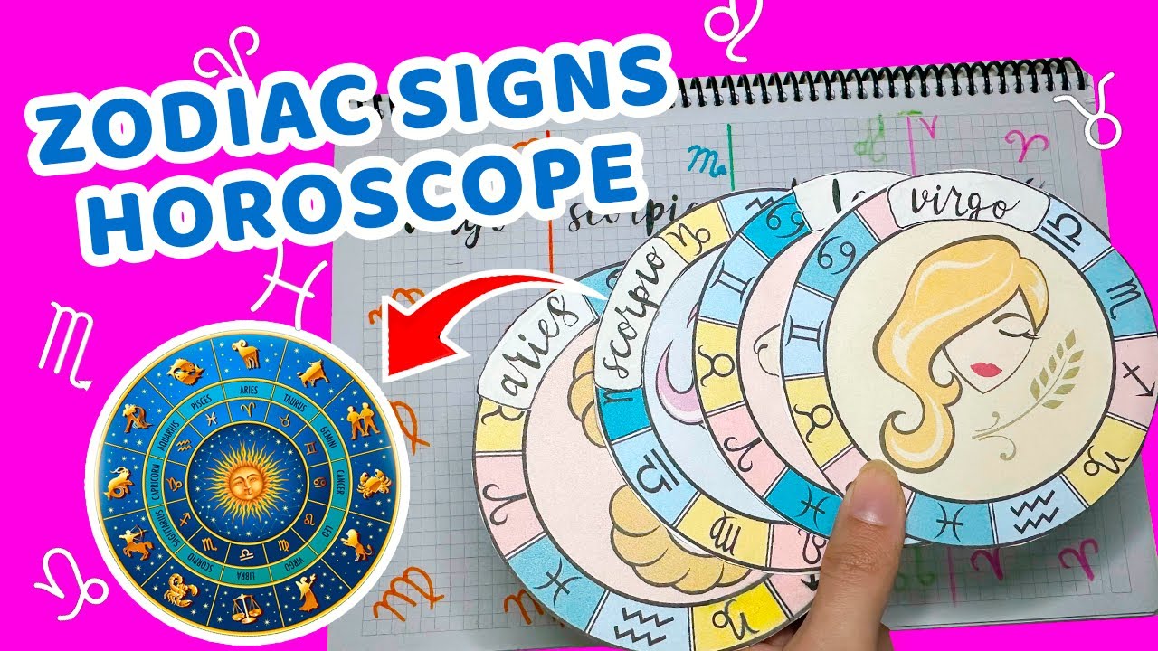 ZODIAC SIGNS + HOROSCOPE🌸PAPER DIY | [PART 1] - YouTube