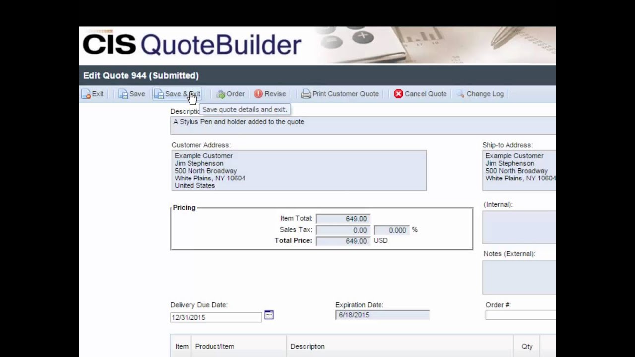 CIS QuoteBuilder & Configurator - YouTube