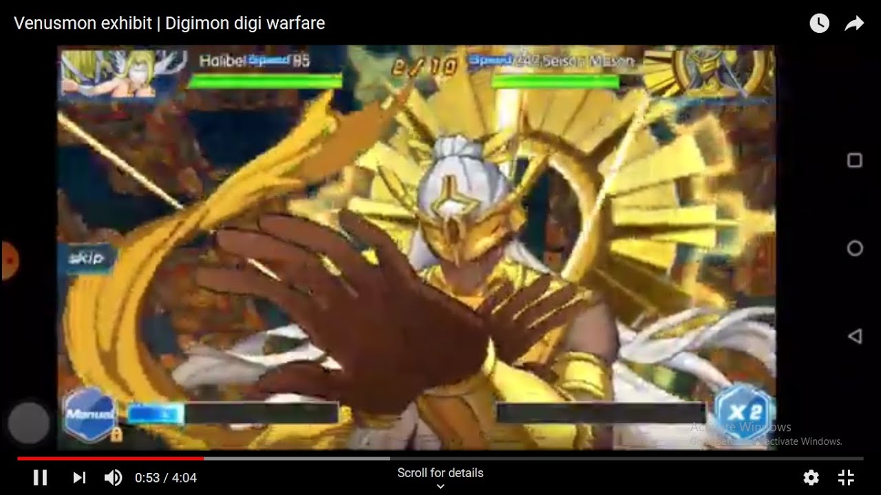 Venusmon exhibit | Digimon digi warfare - YouTube