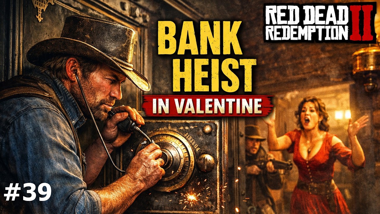 Valentine Bank Heist 🔥 | Arthur Cracks The Vault | RDR2 Cinematic ...