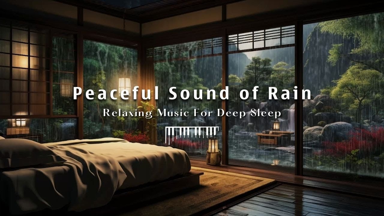 3H Rain Piano - Soft Piano Music with Rain Sounds On Window - Peaceful Sleep Music, Relaxing ...