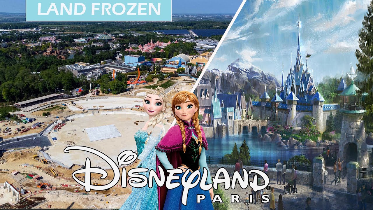 TRAVAUX LAND REINE DES NEIGES DISNEYLAND PARIS 2023 - YouTube