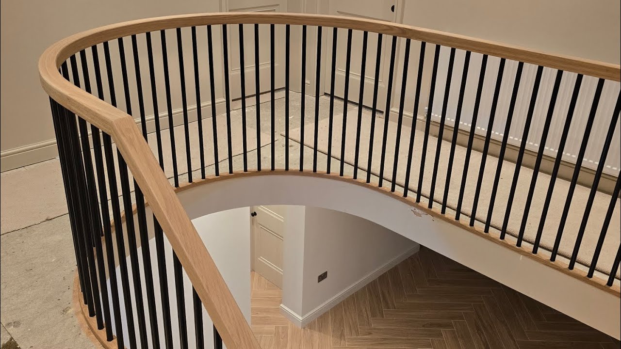how to make round handrail #interiordesign #bespoke #stairs #staircase ...