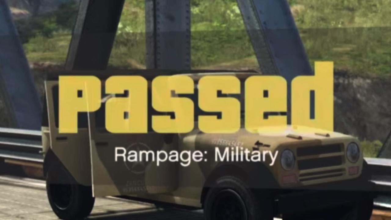 Grand Theft Auto V #41 RAMPAGE: MILITARY FP+FA PS5 - YouTube