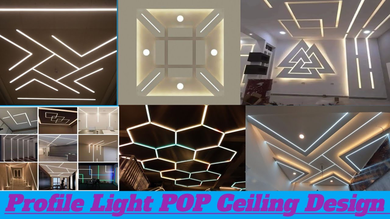 POP Ceiling👉 Profile Light Design Living Room POP Ceiling Design ...
