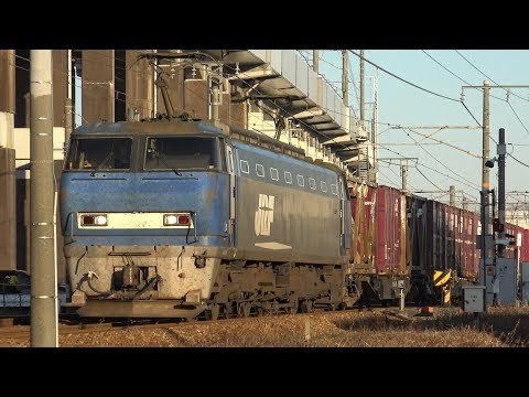 【4K】JR山陽本線 EF200-17号機牽引 遅1059レ貨物列車 - YouTube
