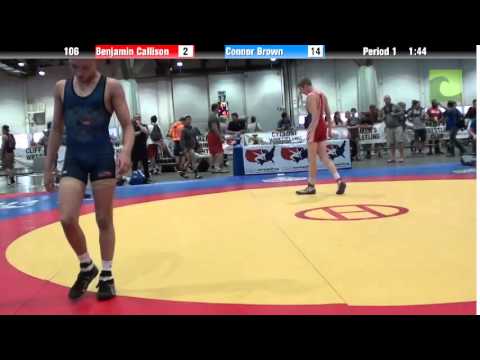 Men 106 - Benjamin Callison vs. Connor Brown - YouTube