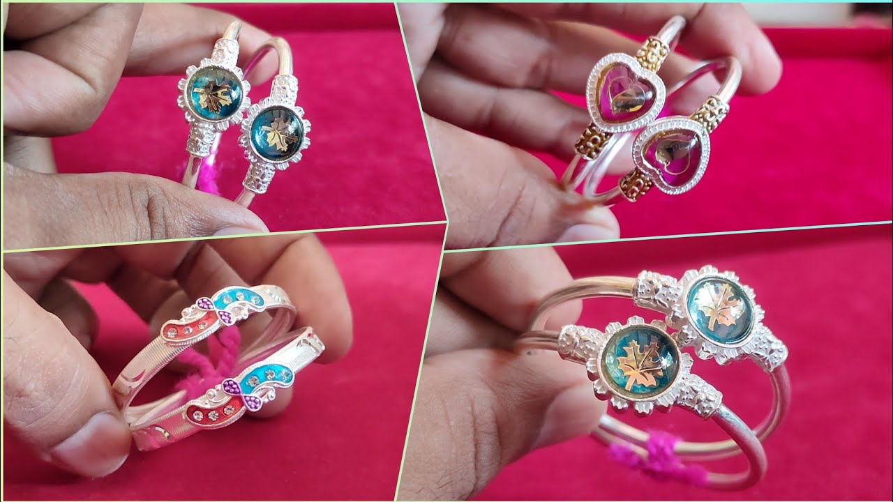 Silver Baby Bangles Designs with weight and price/Bangles for kids ...