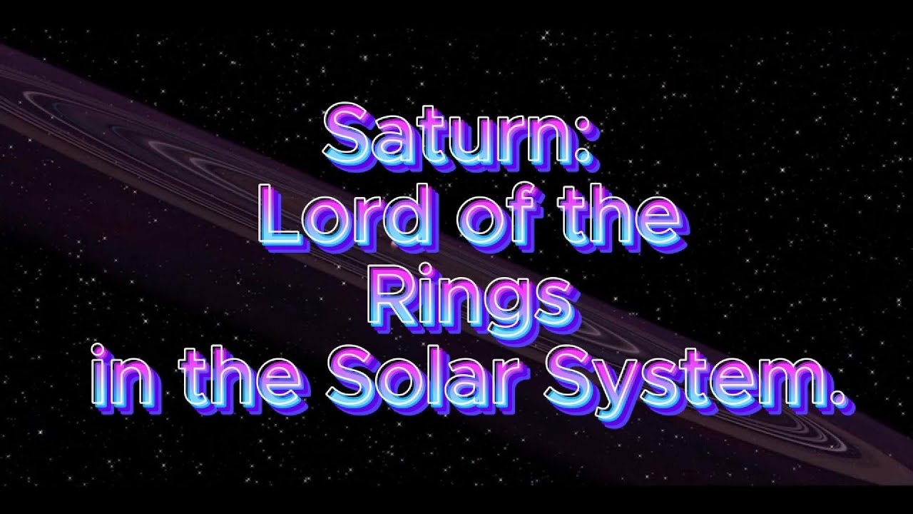 Saturn: Lord of the Rings and its amazing satellites. #Astronomy # ...