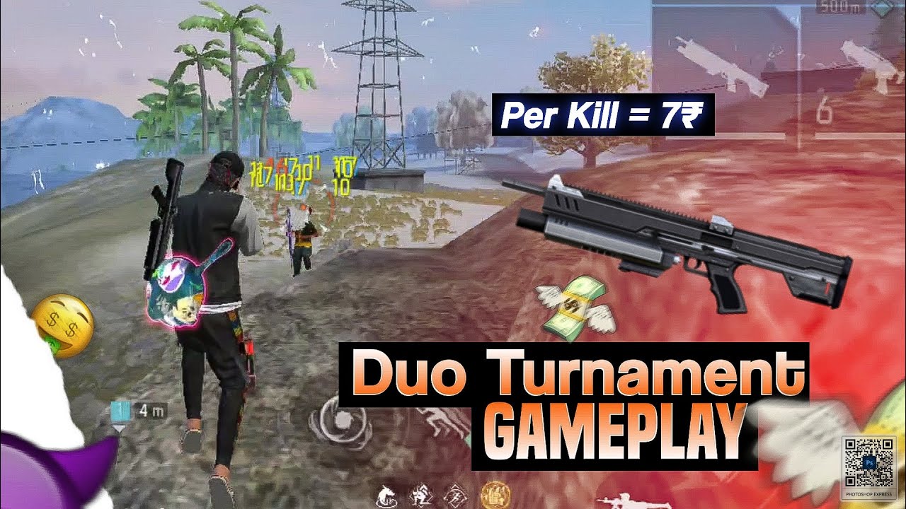 Free Fire Duo Turnament Gameplay 🥶 | Entry = 10₹ Per Kill = 7₹ 2 ...