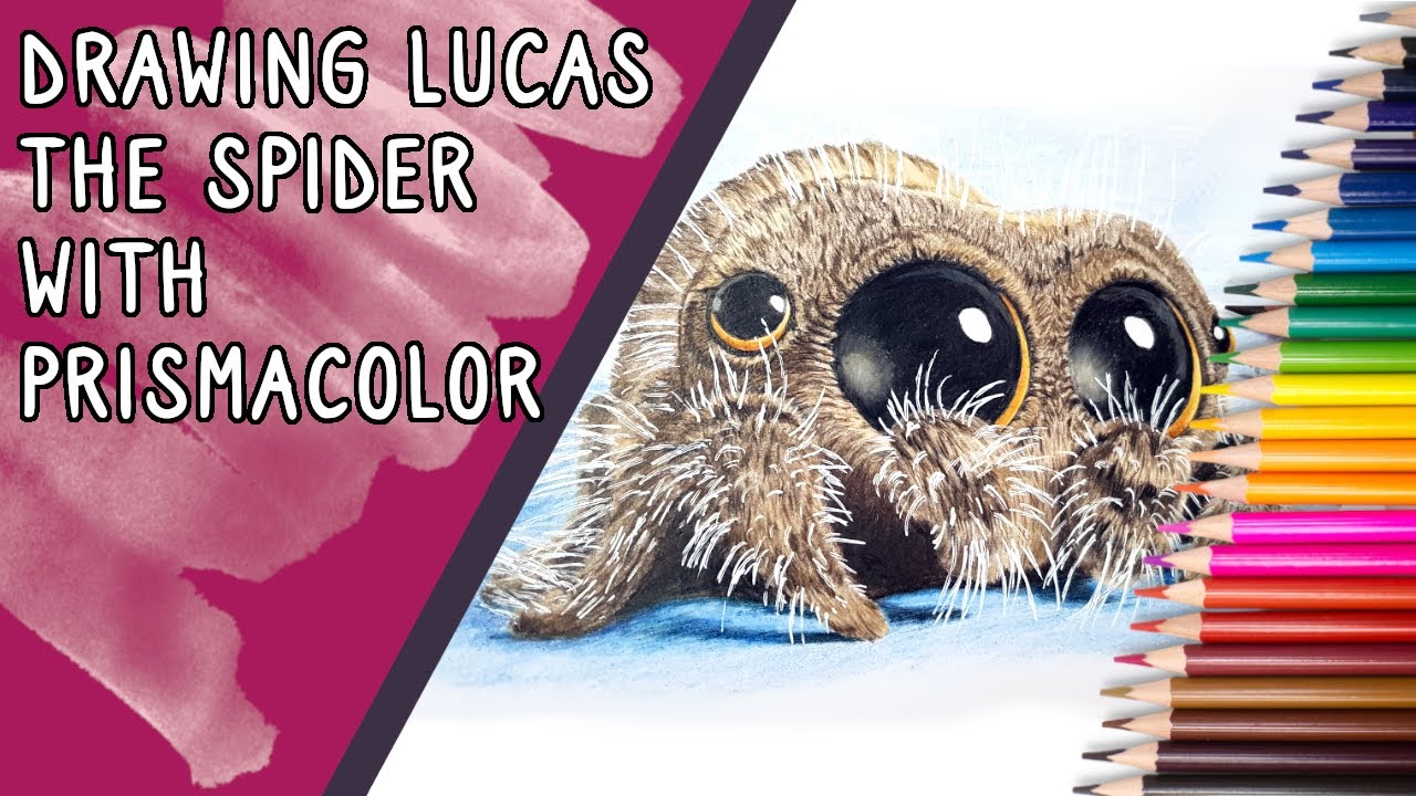 Lucas The Spider Drawing With Prismacolor - YouTube
