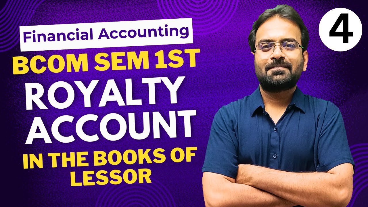 Royalty Account part-4 | Journal entries in the Books of Lessor ...