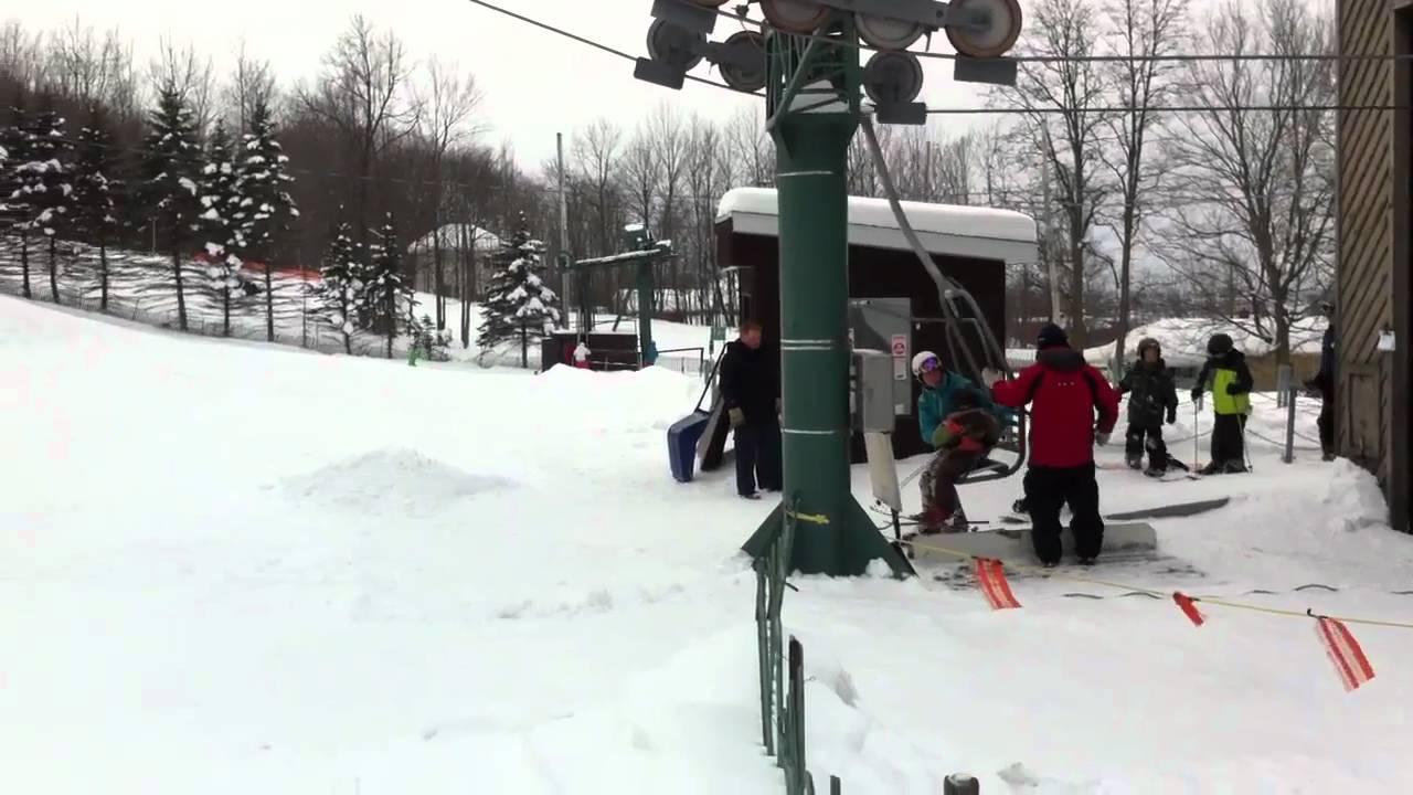 Rémi remonte pente Mont-Bellevue - YouTube