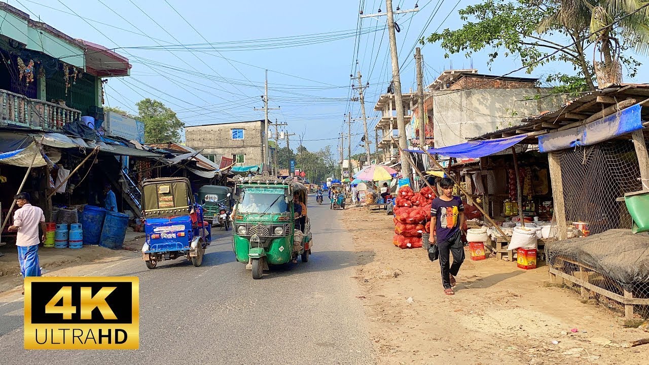 Time Bazar Banskhali 4K walking tour || Chittagong village walking tour || Bangladeshi street ...